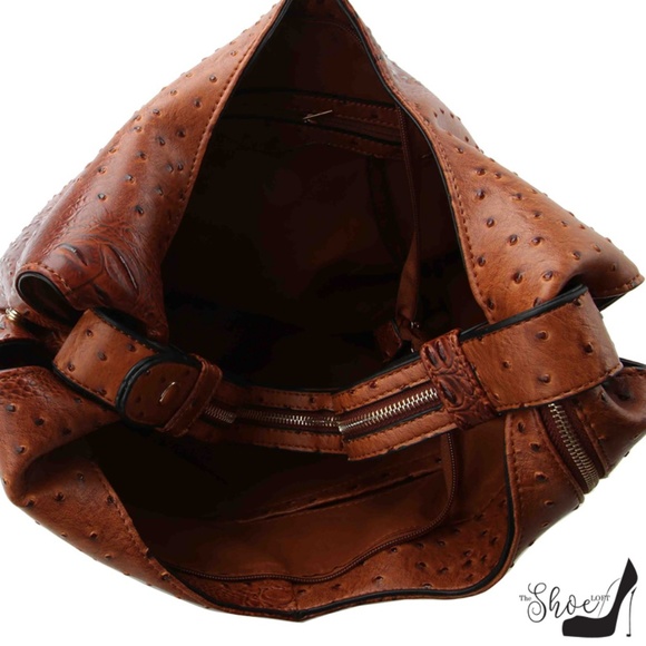 My Bag Lady Online | Bags | Ostrich Alligator Hobo Crossbody Wallet Set ...